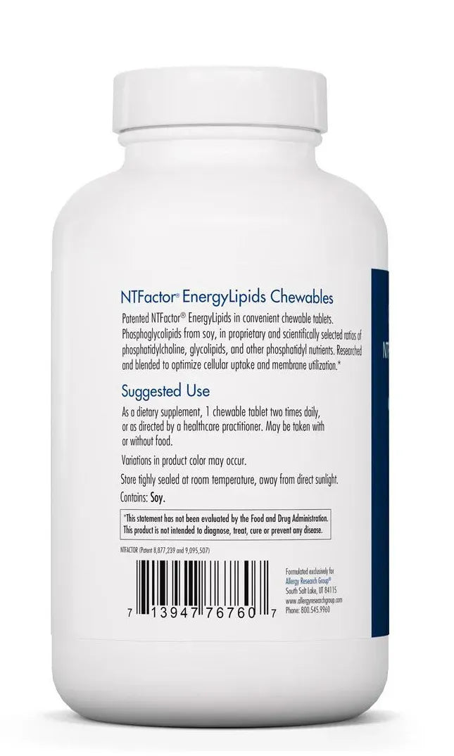 NT Factor® EnergyLipids - 60 Chewable Tablets – Deltastar